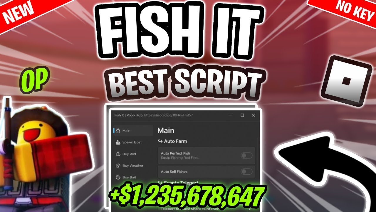 *NEW* Fish It! Script (PASTEBIN 2025) (AUTO FISH, AUTO SELL) - YouTube