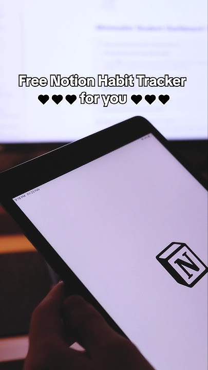 A Free Notion Habit Tracker for you #notion #notionapp #notiontemplate #productivity - YouTube