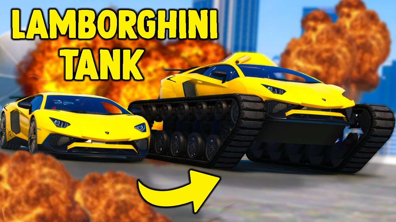 Shape Shifting Lamborghini Tank In GTA 5 RP - YouTube