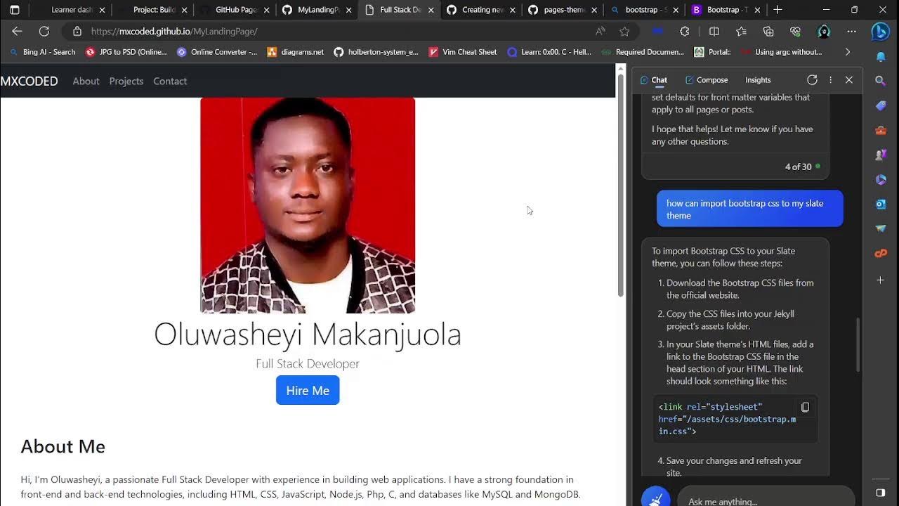 ALX: Build your portfolio project (Week 3): Project Landing Page - YouTube
