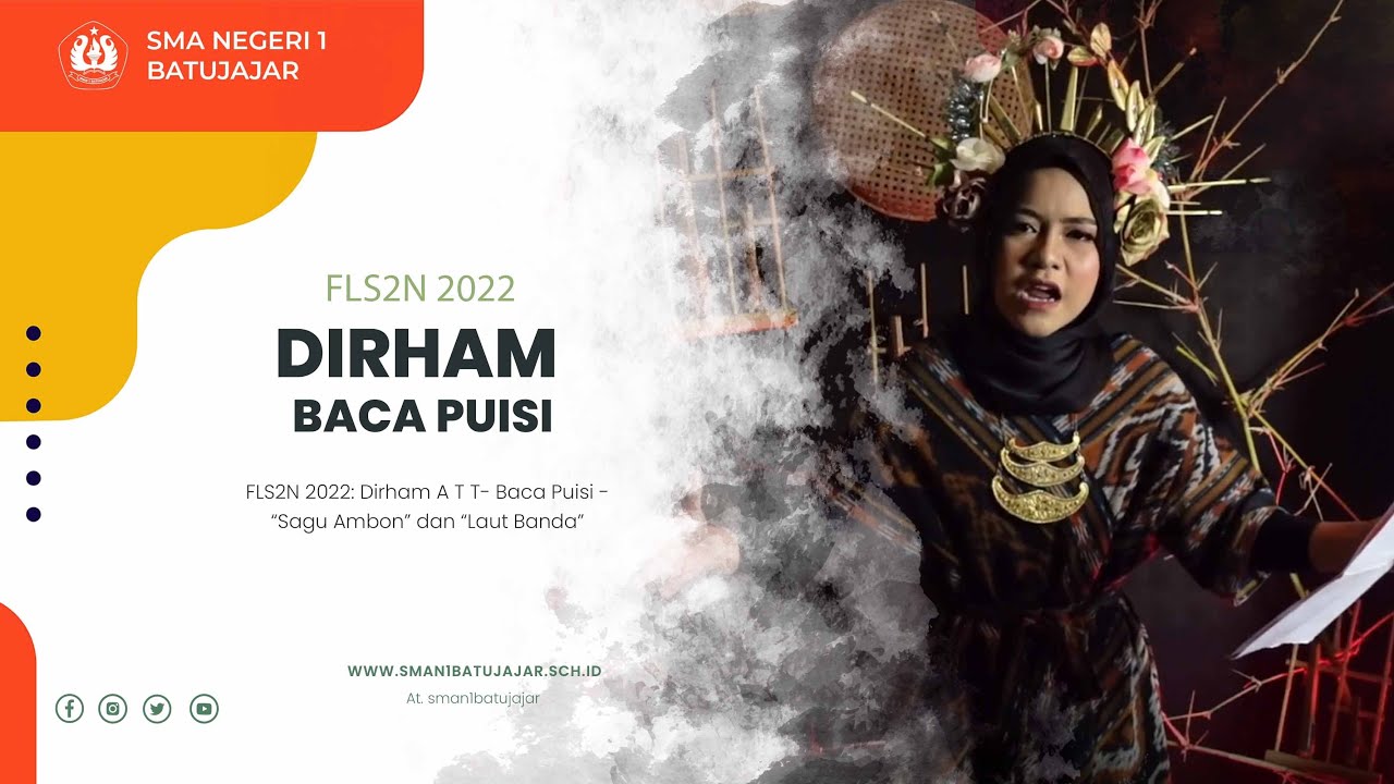 FLS2N 2022: Dirham A T T- Baca Puisi - “Sagu Ambon” dan “Laut Banda ...