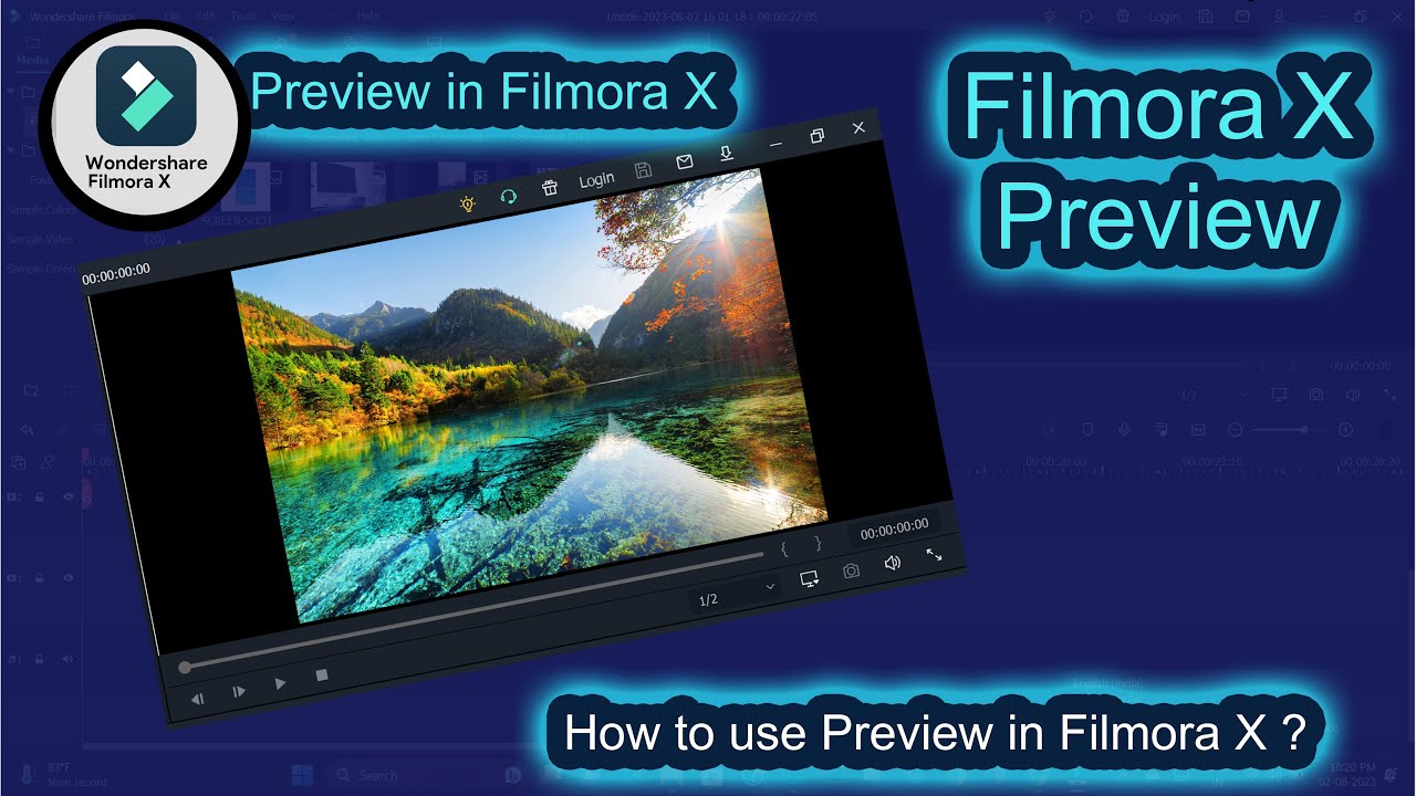 Prereview in Filmora x | How to use Preview in Filmora | how to use ...