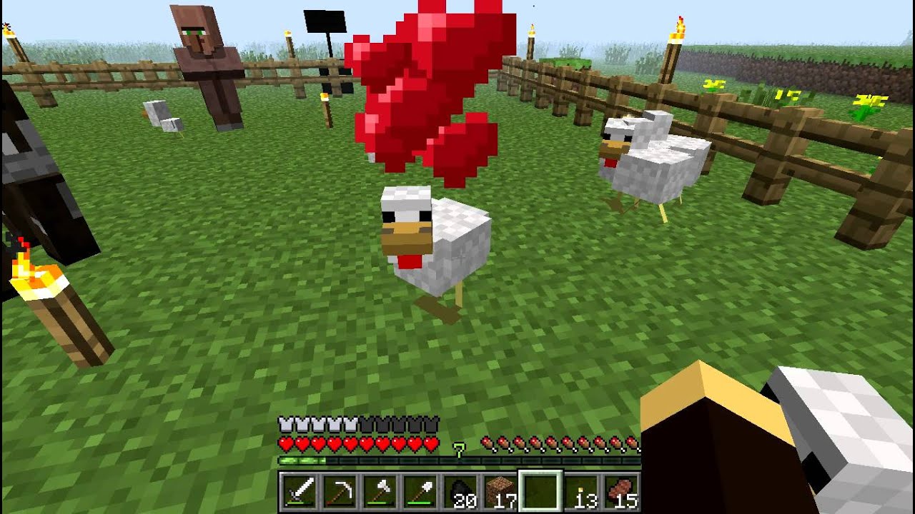 Minecraft How To: Animal Farm and Breeding - YouTube