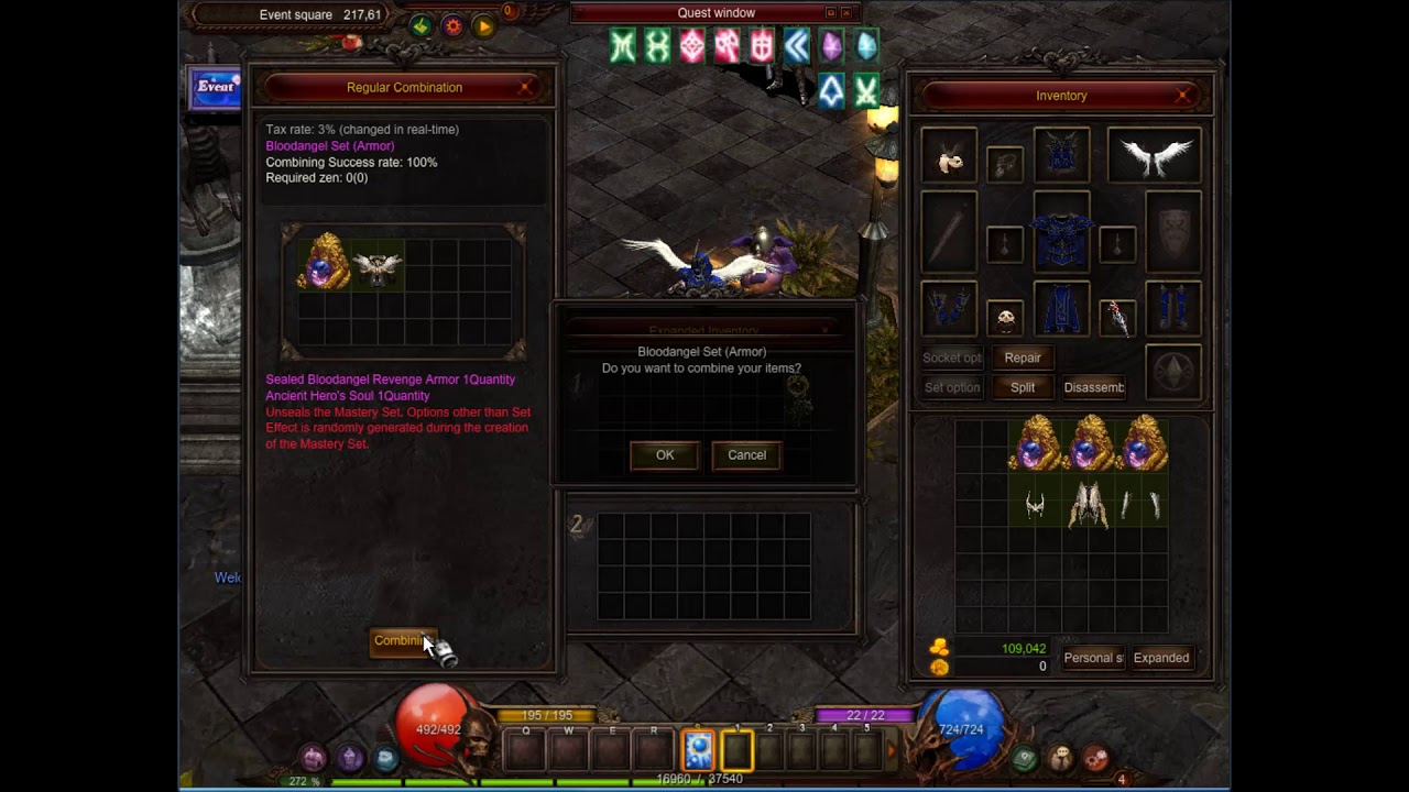 - Mu Online - Bloodangel Rune Wizard Set - Season 14.1 - YouTube