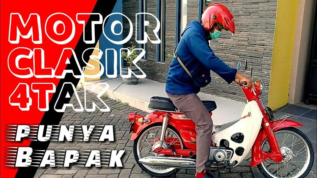 "REVIEW" HONDA C70 Tahun 1972 ORIGINAL Warna Merah Ferrari - YouTube