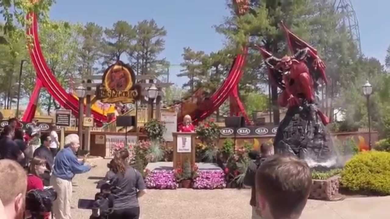 El Diablo Loop Coaster at Six Flags Great Adventure NJ - YouTube