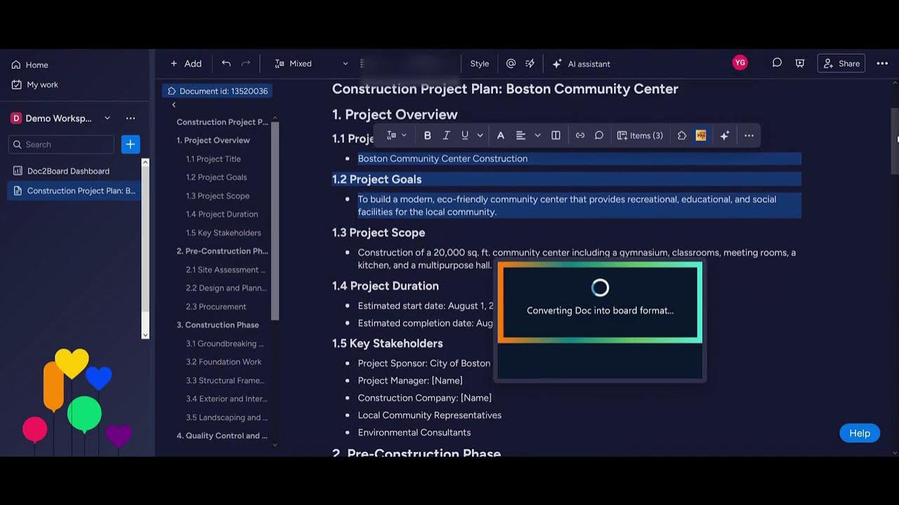 Transform Your Workdocs into monday.com Boards. Tutorial. - YouTube