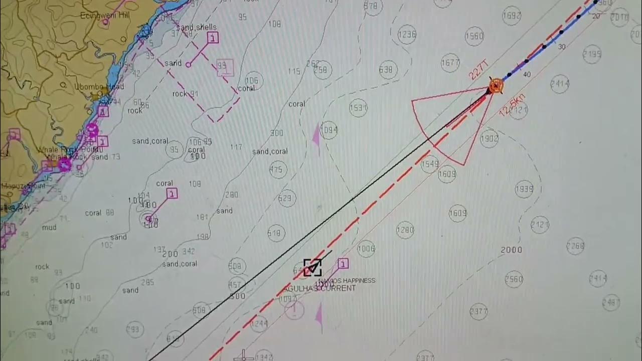 ECDIS JRC Anti grounding tool or Look ahead - YouTube
