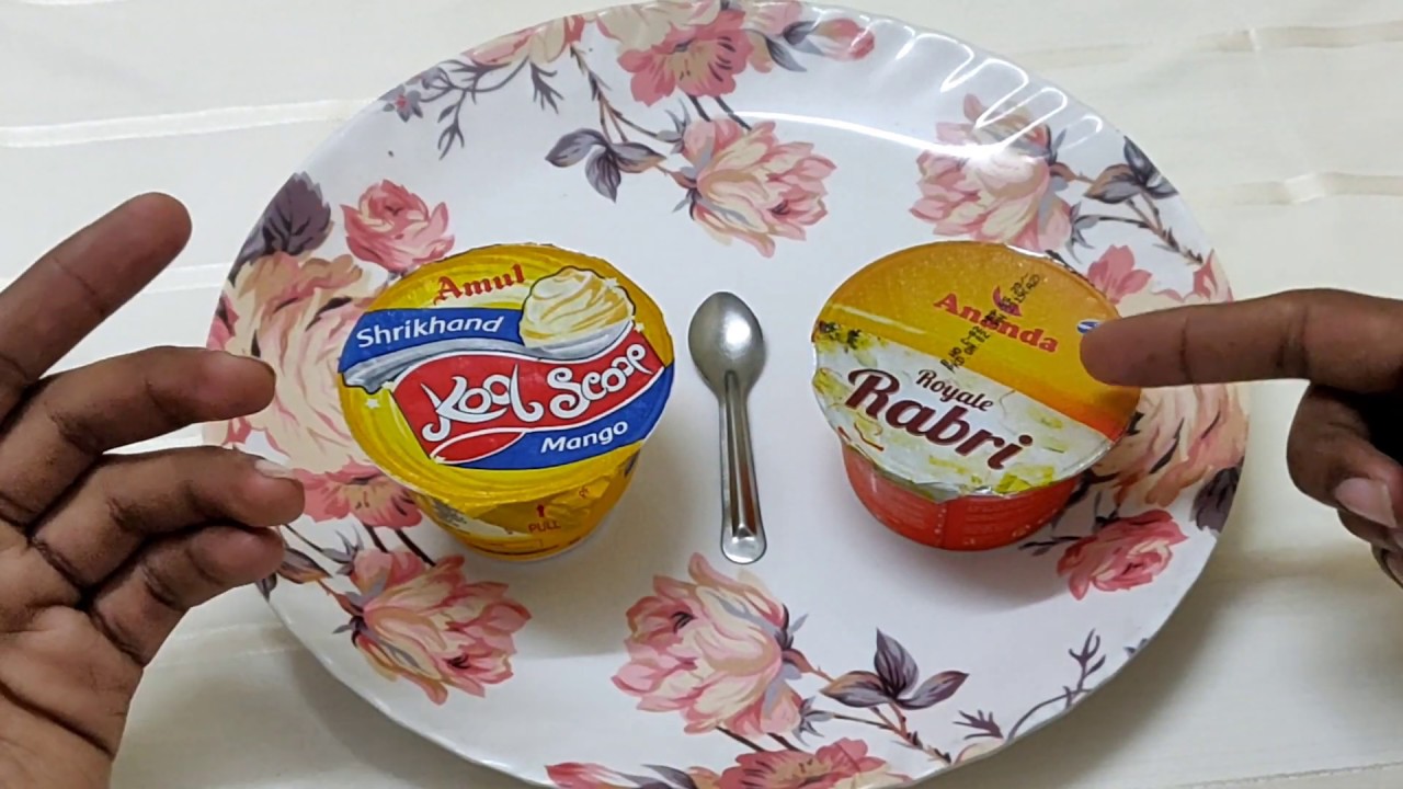Amul Shrikhand VS Ananda Royal Rabri - YouTube