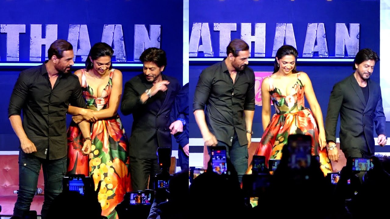 Shah Rukh Khan and Deepika Padukone Dance @ Pathaan Movie Success Meet ...