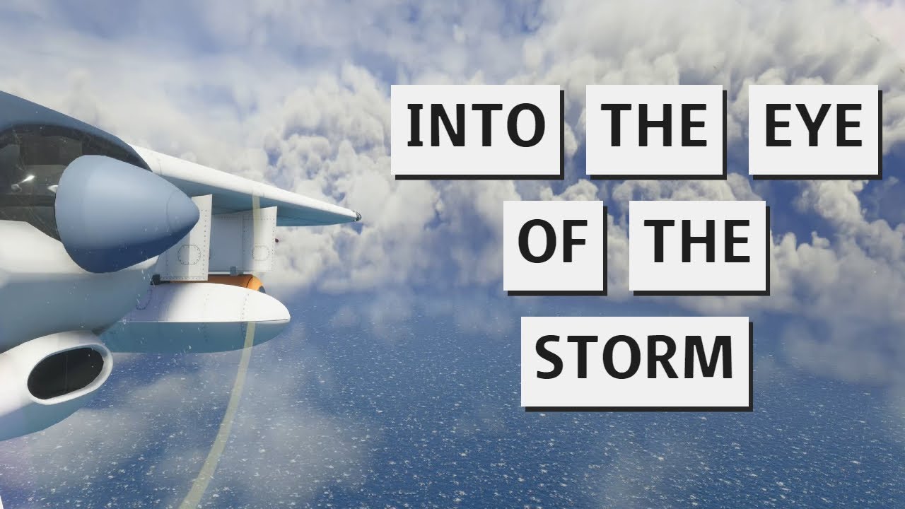 Flying into the Eye of Hurricane Milton - YouTube