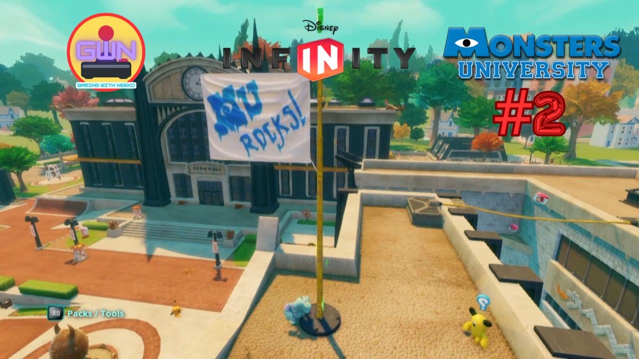 Disney Infinity 1.0 Monster University #2. Flags and TP are flying at ...