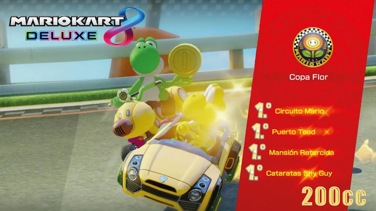 Mario Kart 8 Deluxe | Copa Flor 200 cc - YouTube
