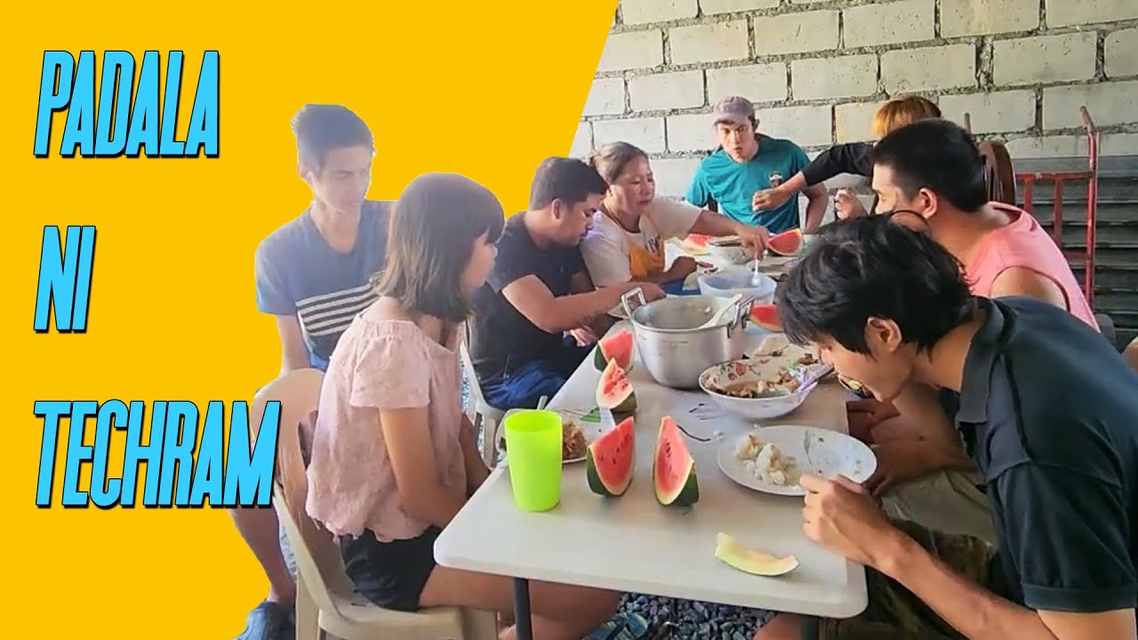 Daming Pinadalang Pagkain Ni TechRam Para Sa Magkakapatid - YouTube