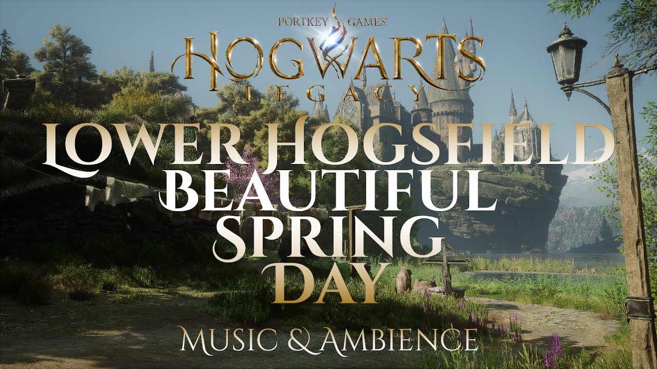 Beautiful Spring Day in Lower Hogsfield | Hogwarts Legacy Harry Potter ...