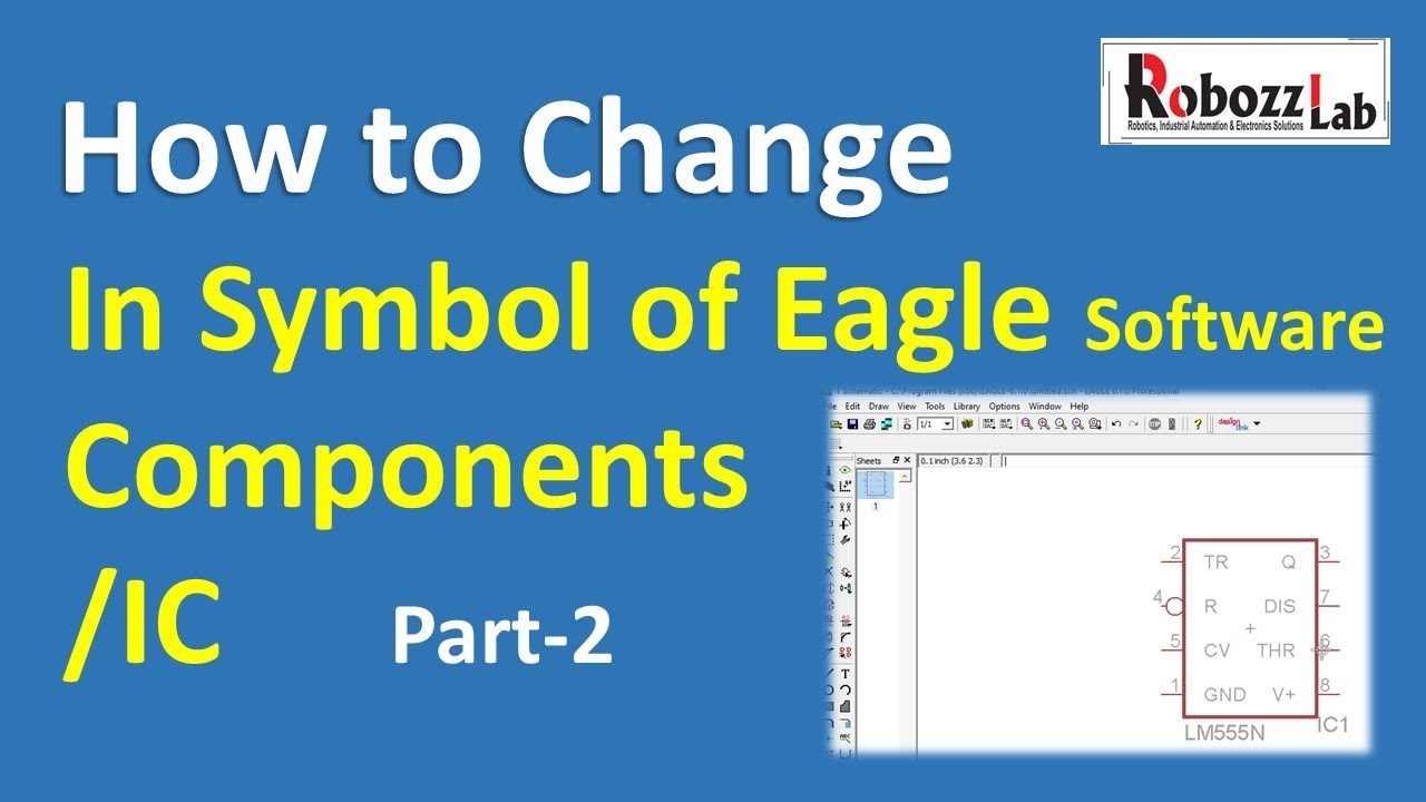 How to change in symbol of Eagle Software components, कंपोनेंट्स के ...