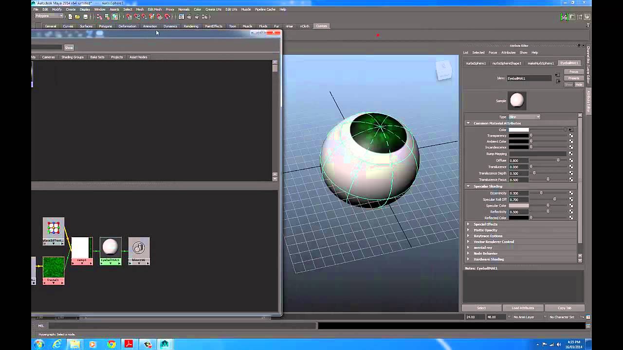07 Procedural Texturing Exercise - Maya Hypershade - YouTube