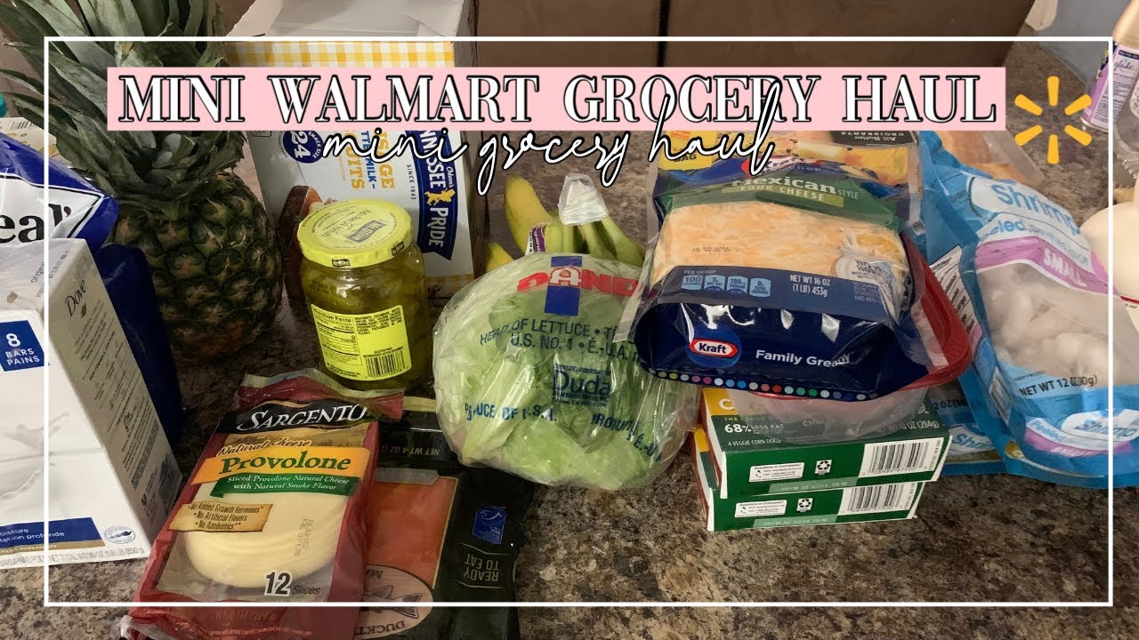 Mini Walmart Delivery Grocery Haul - YouTube
