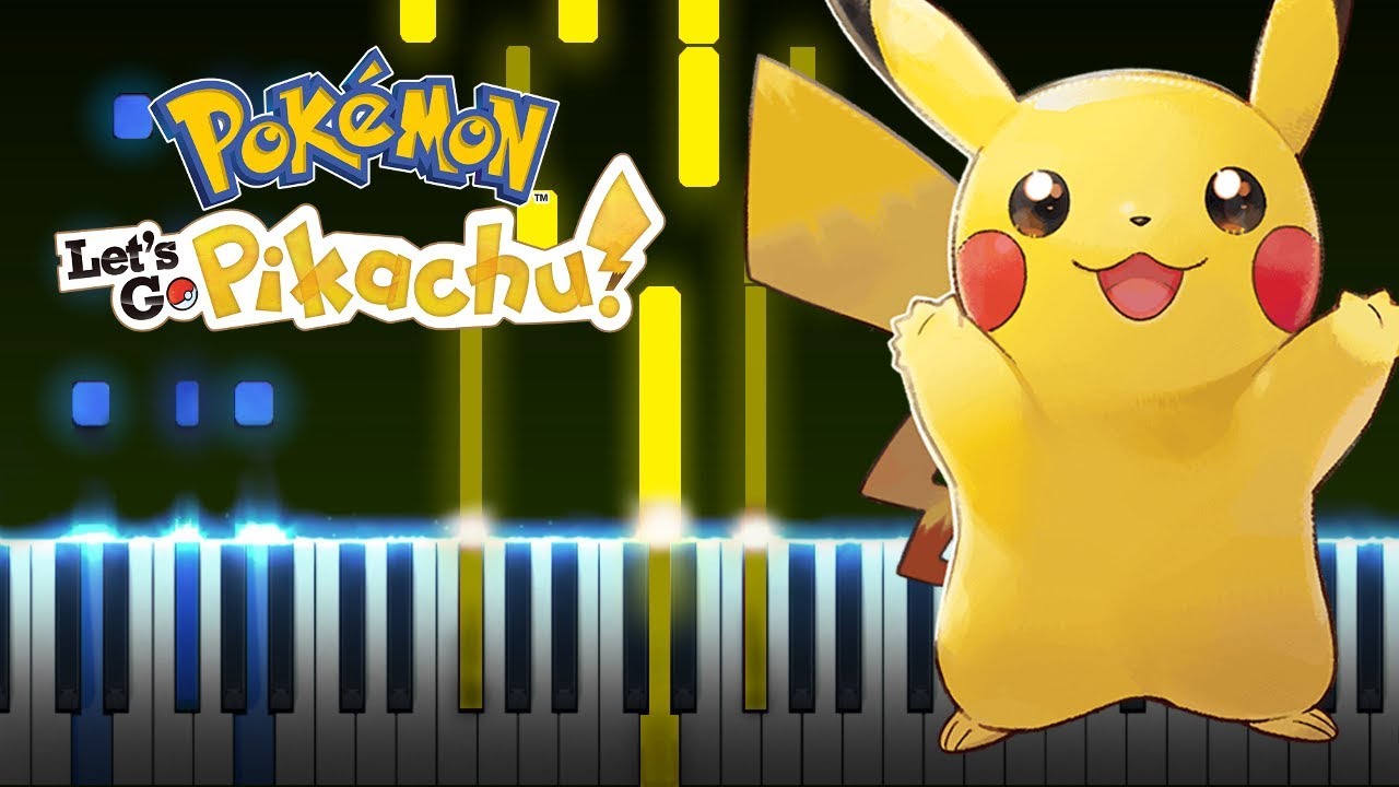 GYM TRAINER BATTLE THEME (Pokémon Let’s Go Pikachu!) EASY Piano ...