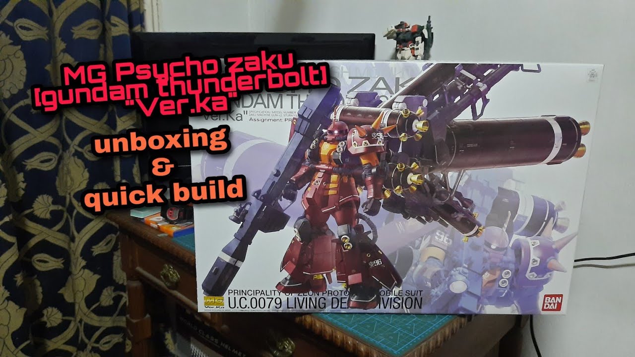 MG Psycho Zaku [Gundam Thunderbolt] "Ver.ka" (Unboxing & Speed Build ...