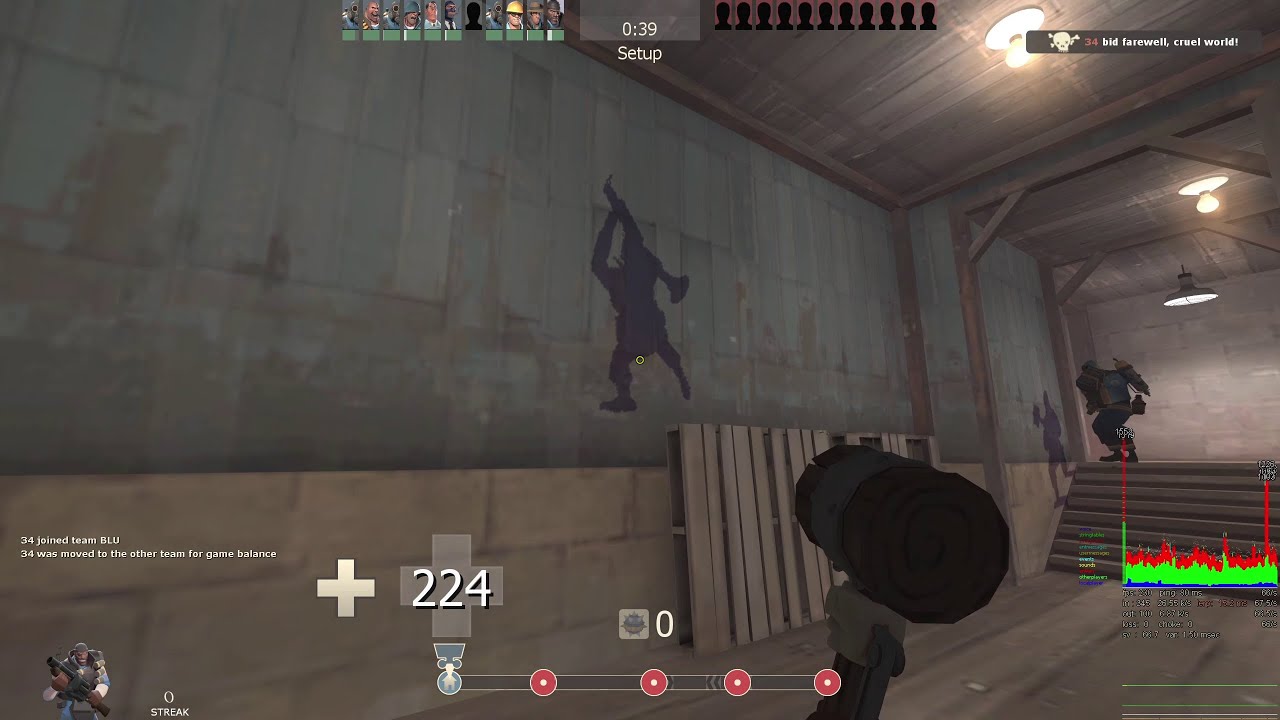 enable see through wall shadows in TF2 - YouTube