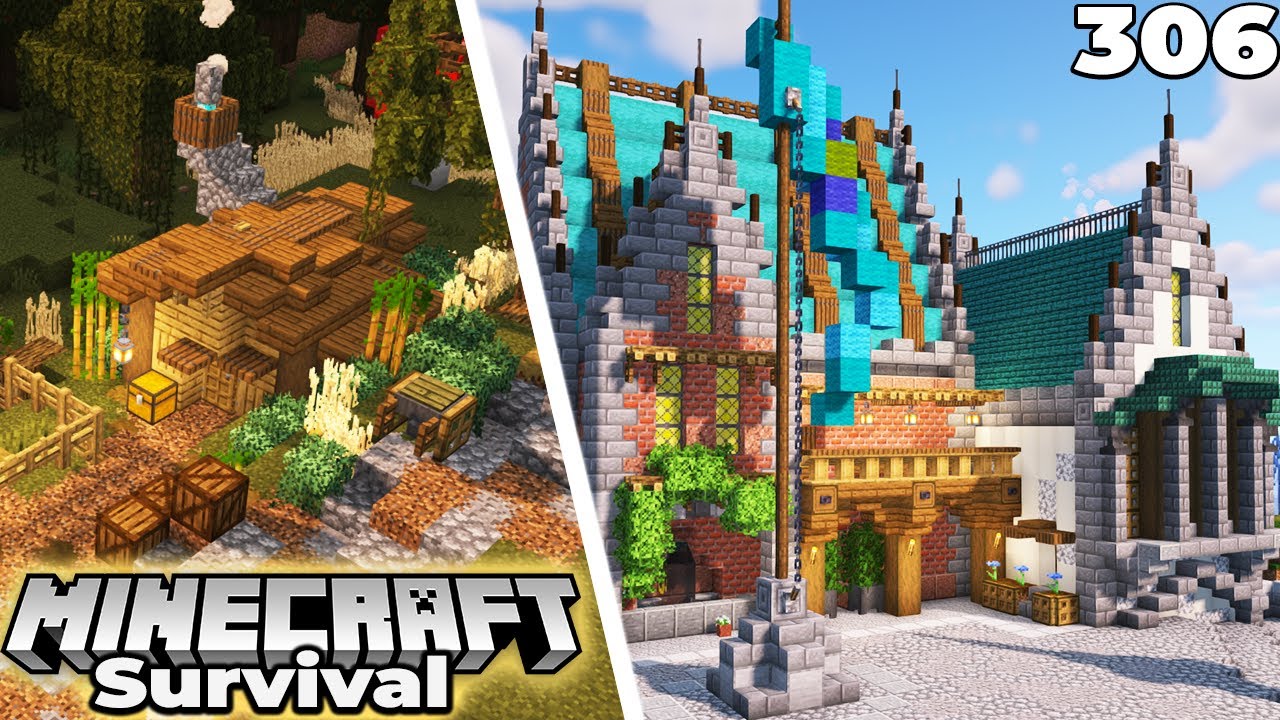 Starting My Mansion Base! Minecraft 1.16.2 Survival Let's Play - YouTube