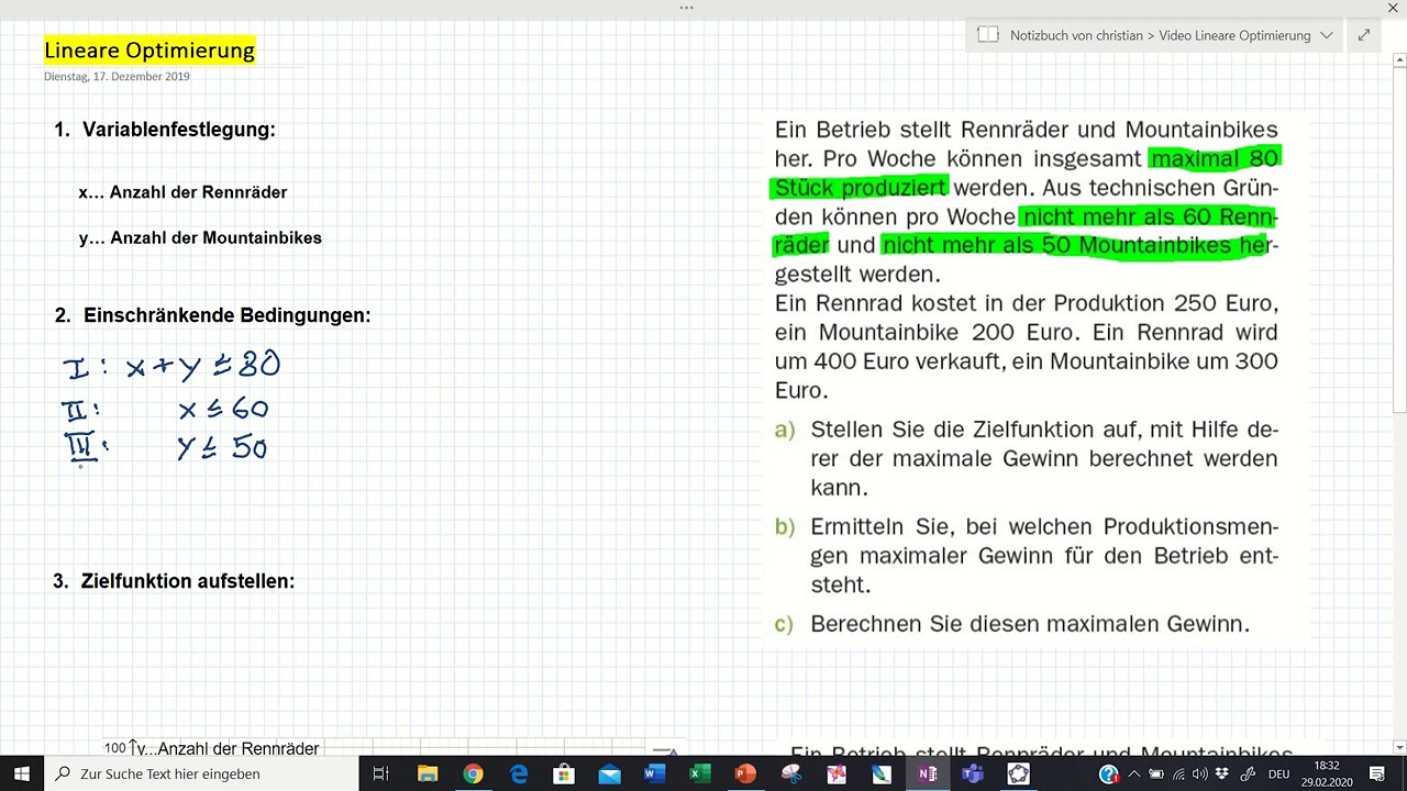 Lineare Optimierung 1 - YouTube