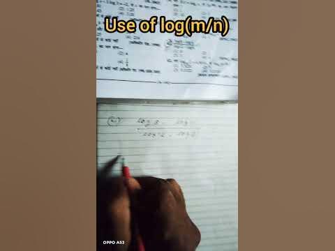 use of log(m/n) - YouTube