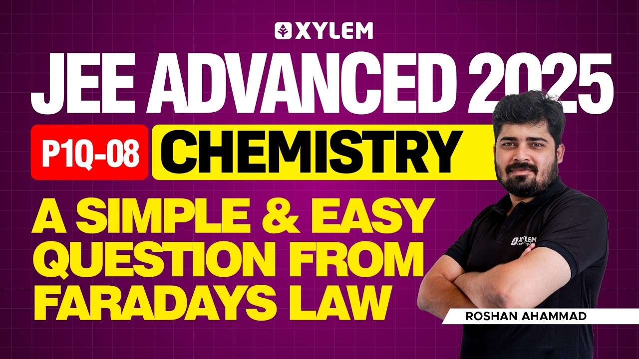 JEE Advanced 2025 | Paper - 1 Question Number 8 | Electrochemistry I ...