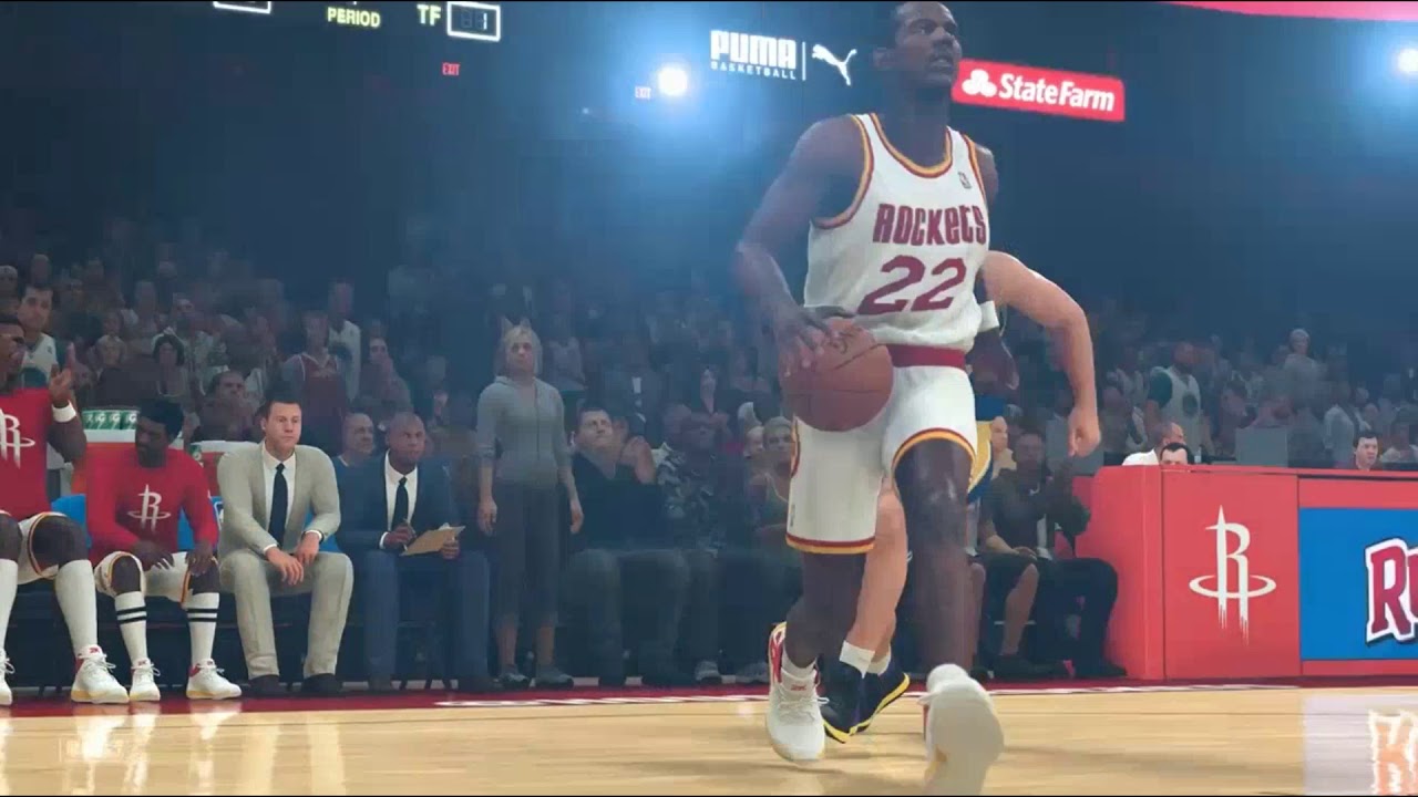 Nba's Greatest All Time Warriors vs All Time Rockets Halftime - YouTube