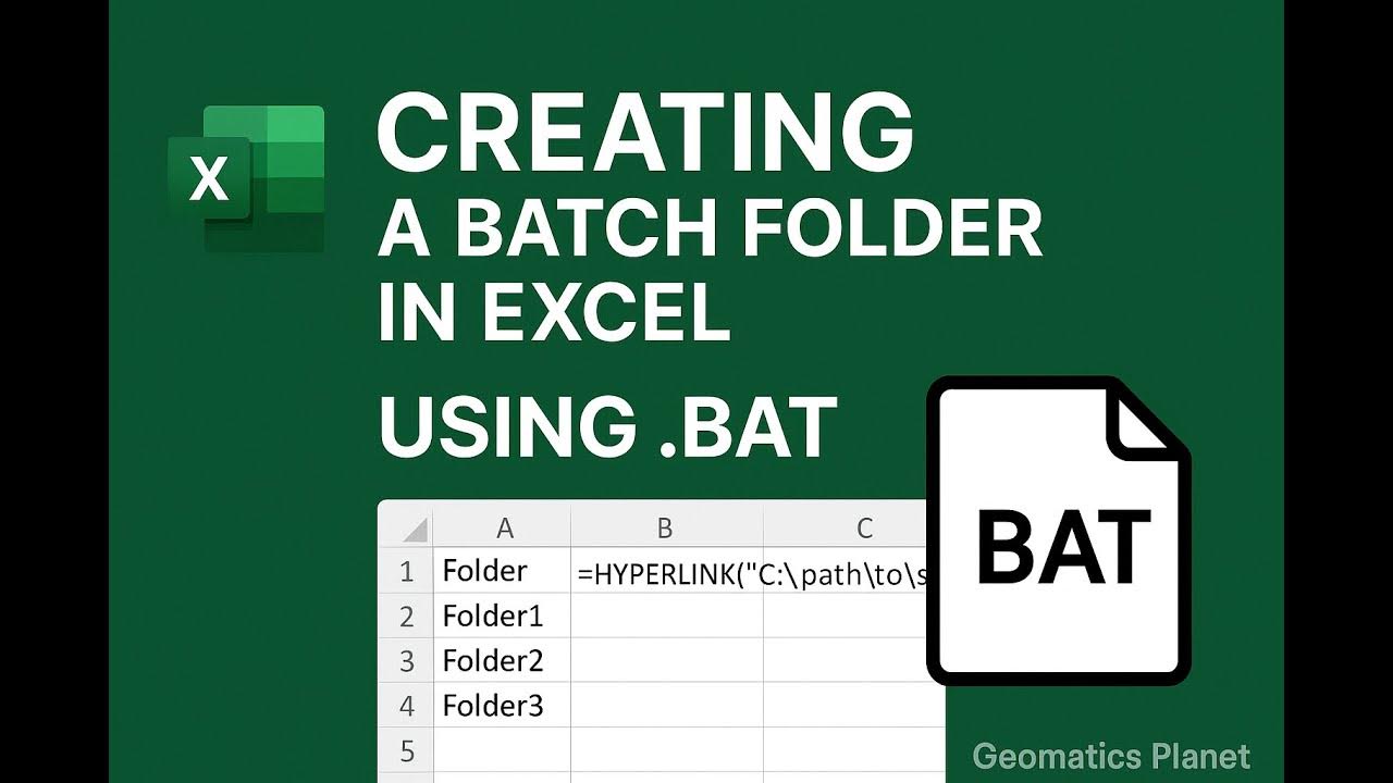 Creating a Batch Folder in Excel Using .BAT - YouTube