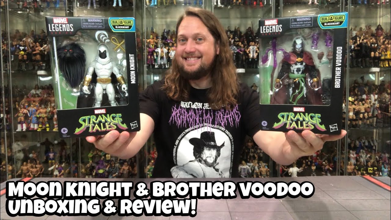 Moon Knight & Brother Voodoo Strange Tales Marvel Legends Unboxing ...