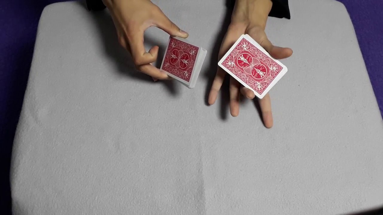 레오쇼 (LEO SHOW) 카드를 섞는 힌두셔플 강좌 (card trick hindu shuffle tutorial) - YouTube