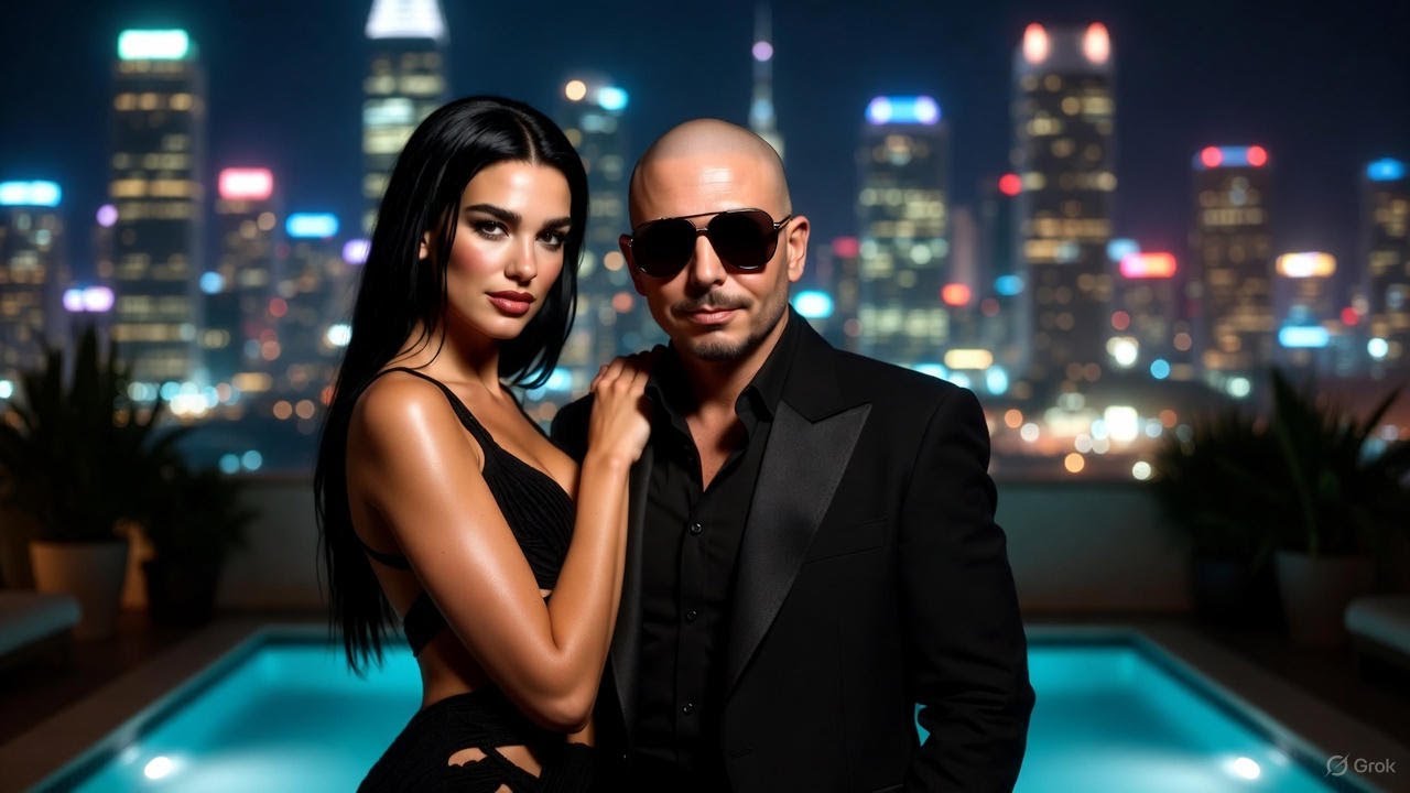 Pitbull & Dua Lipa ''Electric Paradise'' (Official Lyrics 2025) - YouTube