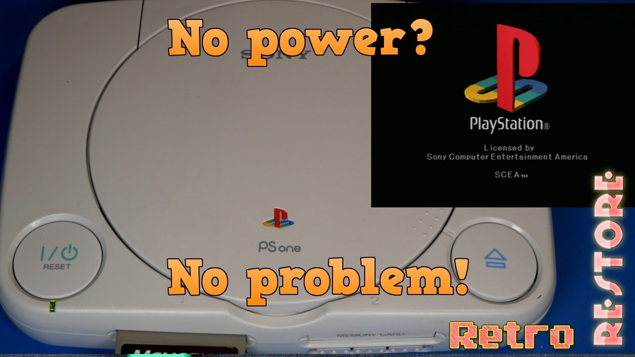Sony PSone does not power on! - YouTube