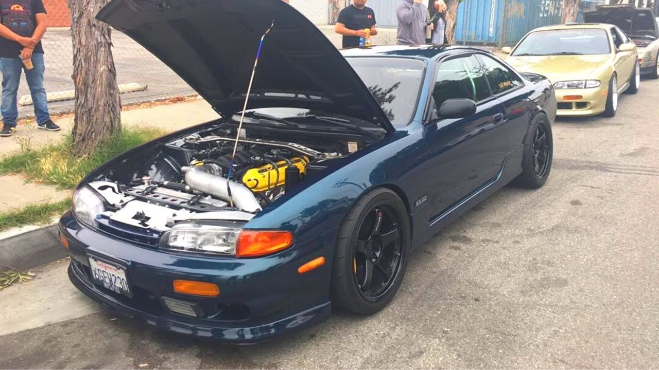 2021 Super Clean Nissan 240sx! RAW Powder Coating Cars & Coffee - YouTube