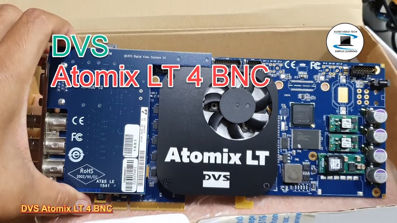 PCI Capture & Editing Video Card Series #02: DVS Atomix LT 4BNC - The 2 channel 3G Board ...