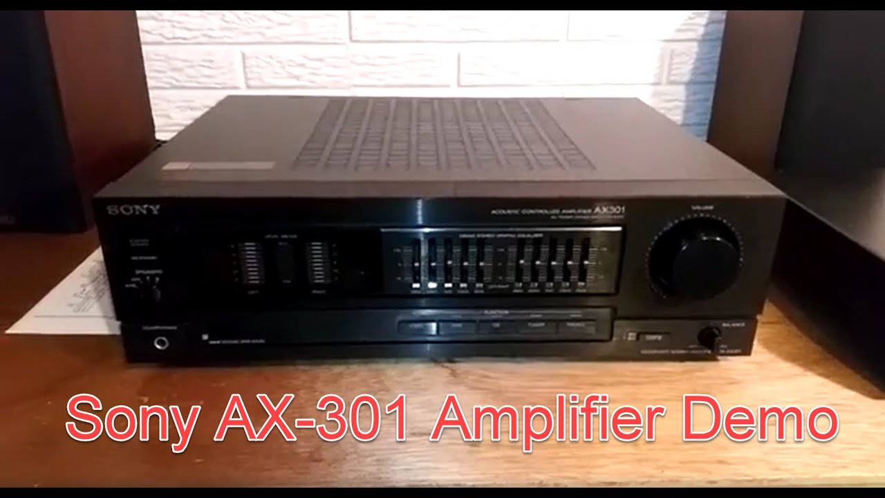 Sony TA-AX301 Acoustic Controlled Amplifier - YouTube