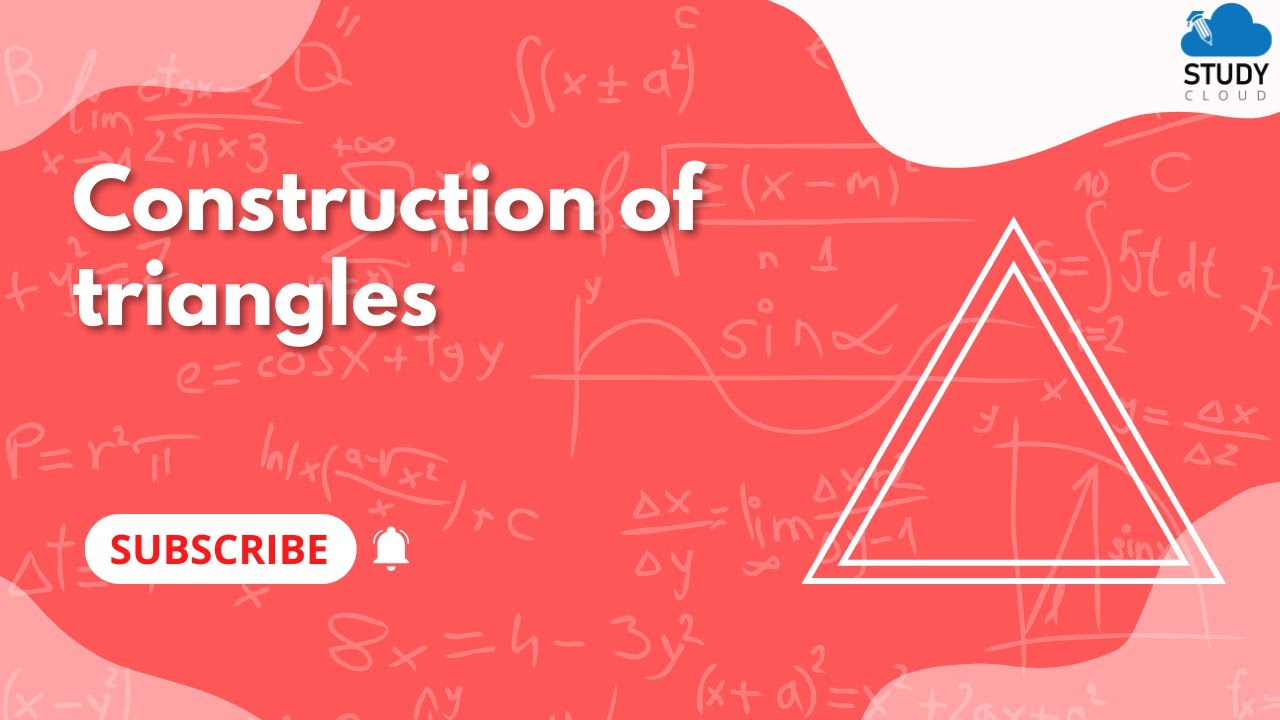 Construction of triangles | Co-ordinate Geometry | Standard 9 ...
