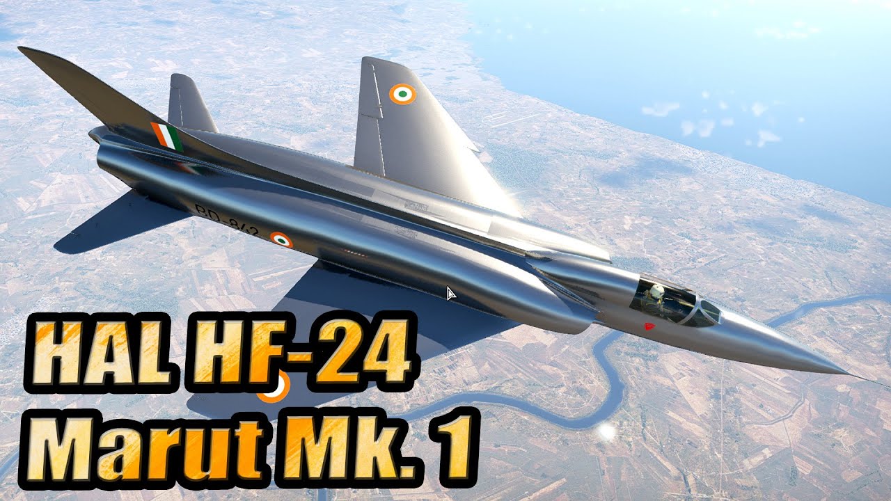 HAL HF-24 Marut Mk. 1 - User Mission - War Thunder - YouTube