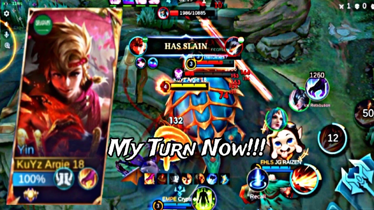 My Turn Now!!! Yin Full Video | MLBB FIGHT ( KuYz ArGie TV18 ) - YouTube