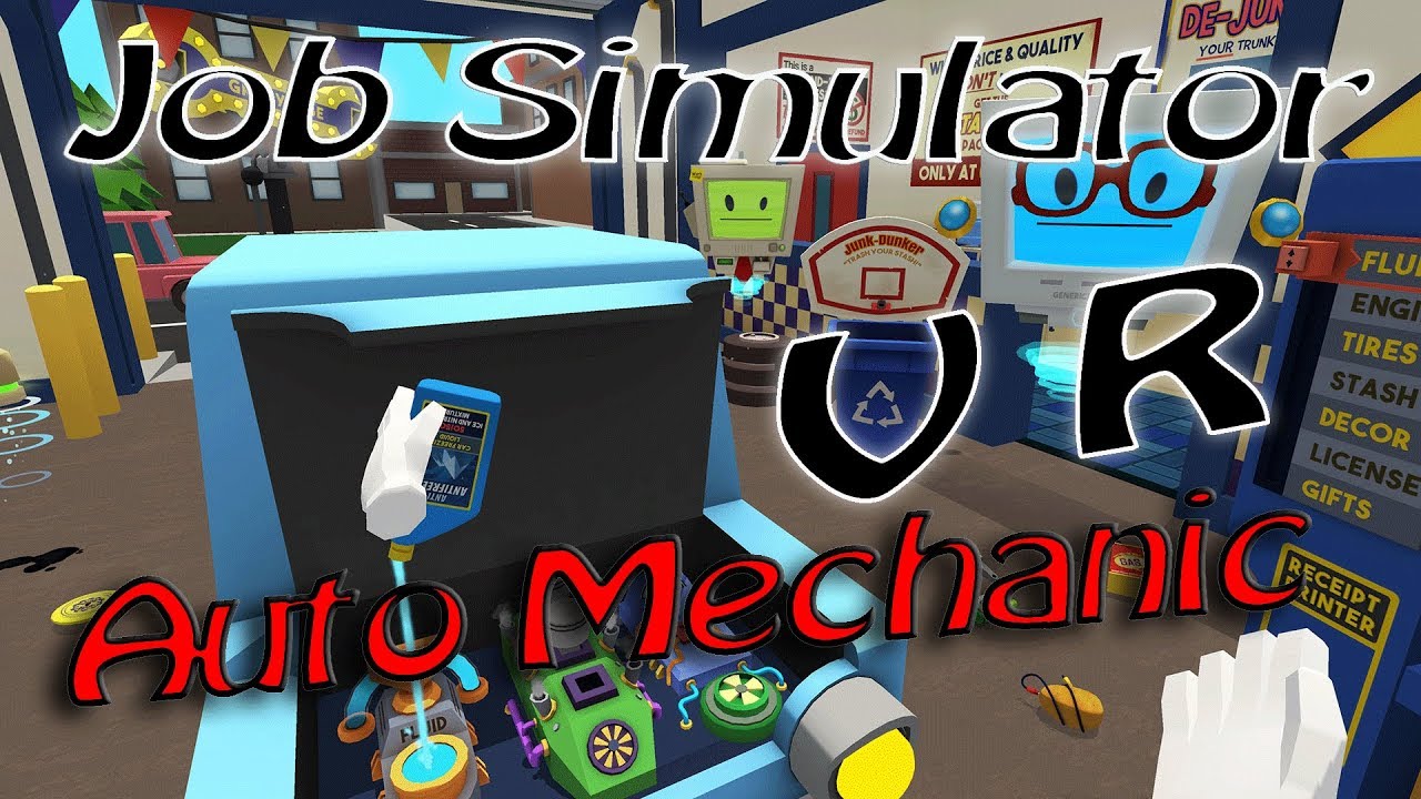 Job Simulator VR: Auto Mechanic Virtual Reality Gameplay - YouTube