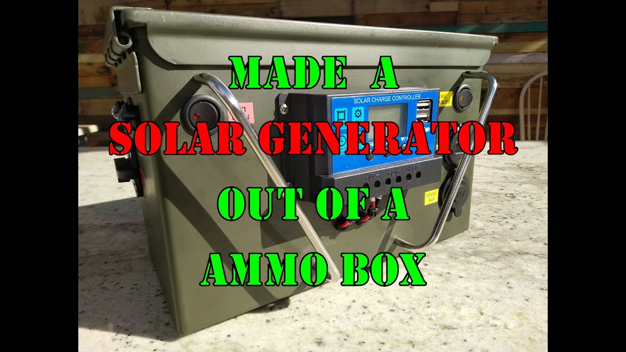 made a SOLAR GENERATOR out of an ammo box - YouTube