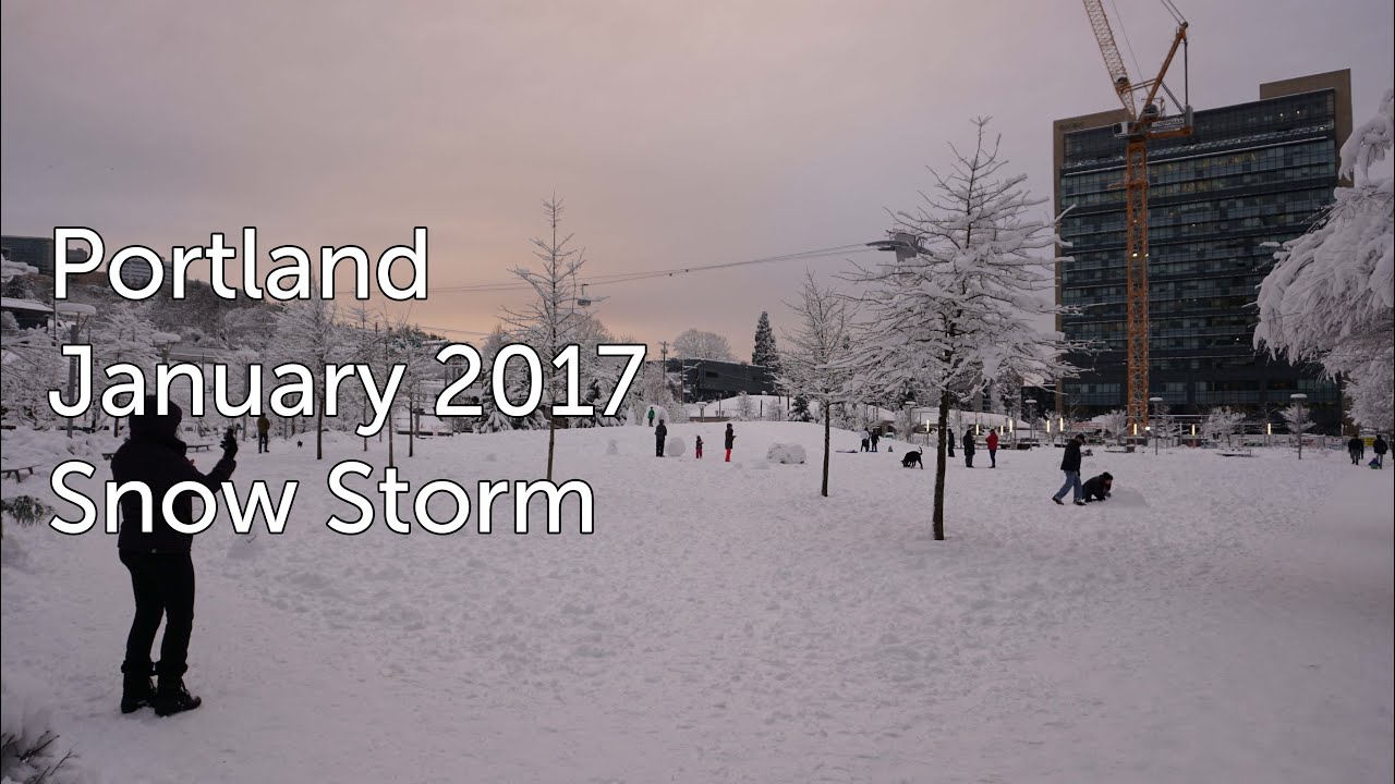 Portland January 2017 Snow Storm - YouTube