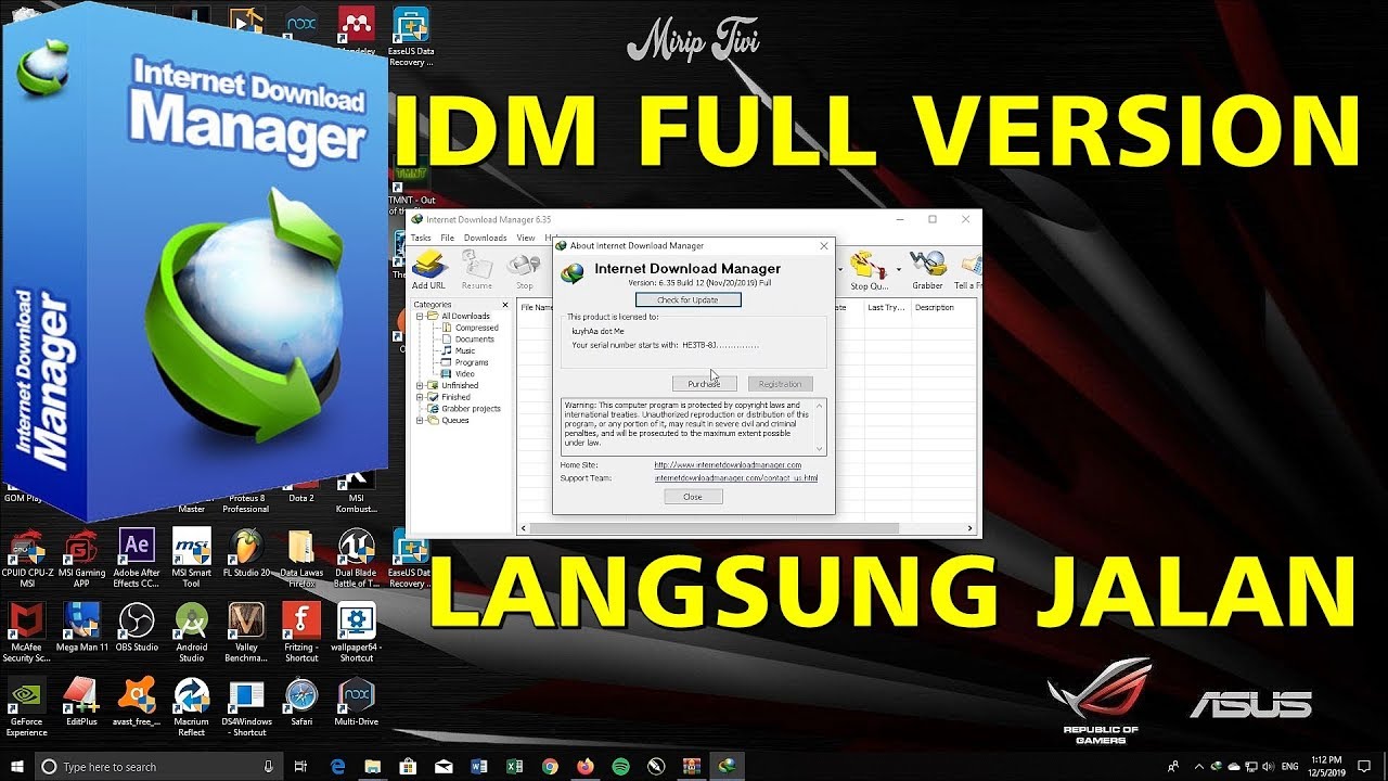 IDM terbaru Full Version Full Regristrasi - YouTube