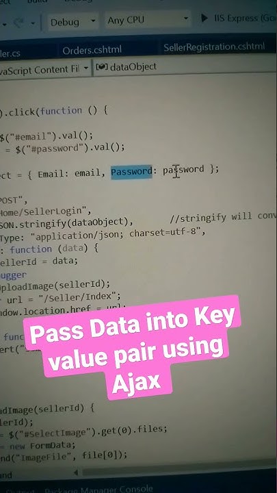 How To Pass Data Using Ajax Codewithnd Codelover Code Ajax Jquery Codelover Youtube 4120