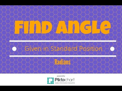 How to find the measure of each angle in standard position (radians ...