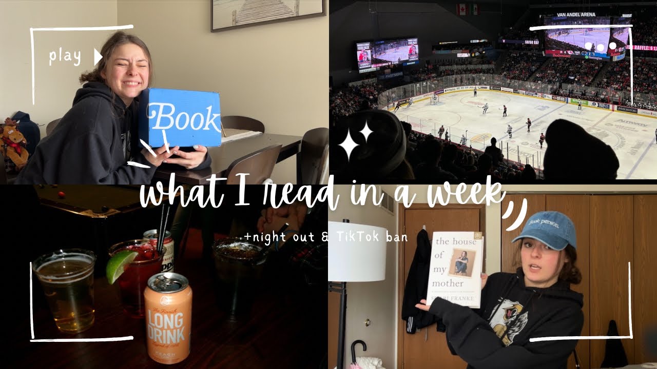 *realistic* what I read in a week! + night out & TikTok ban - YouTube
