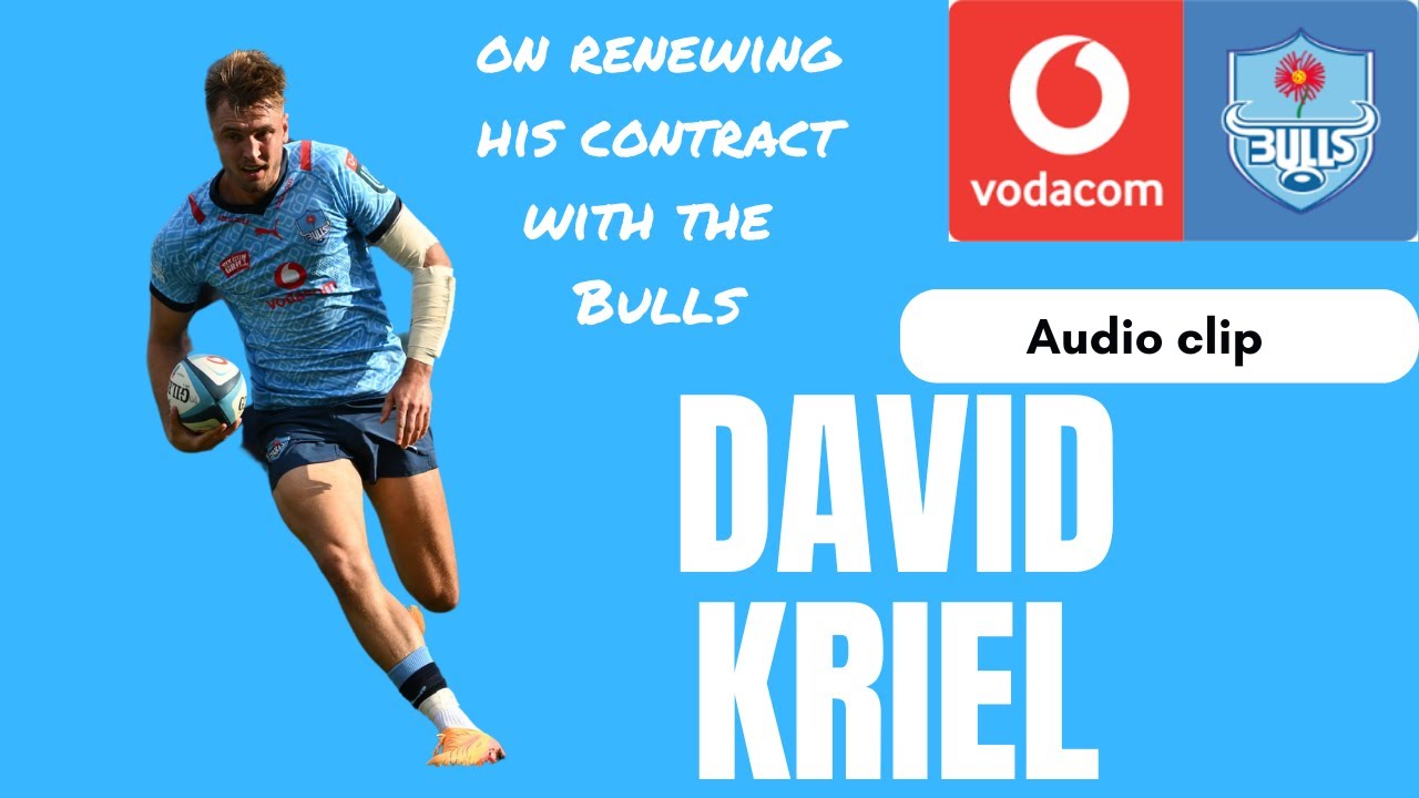 BULLS: David Kriel on his renewal of his contract at the Bulls - YouTube
