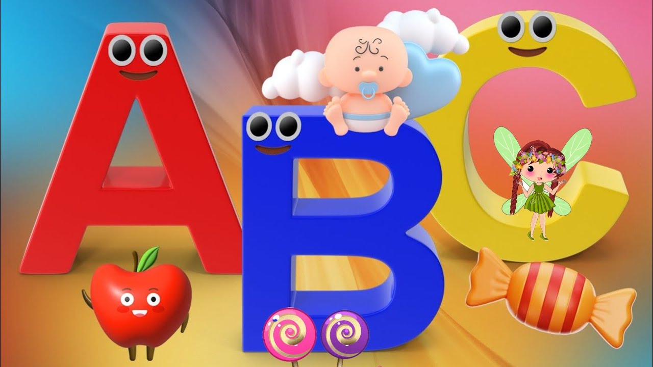 ABC song nursery rhymes; abc phonics video, abc rhymes song - YouTube